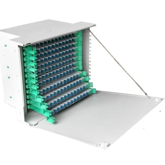 96 Core Fiber Optic Distribution Box Rack Mount Fiber Optic Termination ...